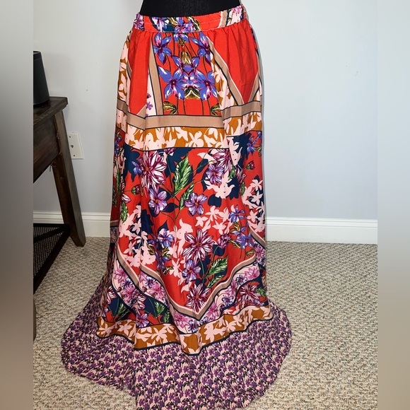 Cupio | Skirts | Cupio Womens Floral Maxi Skirt Size L | Poshmark